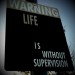WARNING: LIFE IS WITHOUT SUPERVISION
