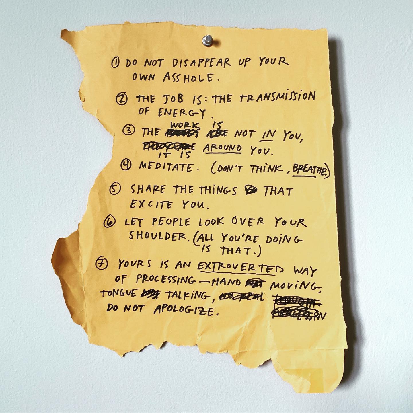 Found notes to myself - Austin Kleon
