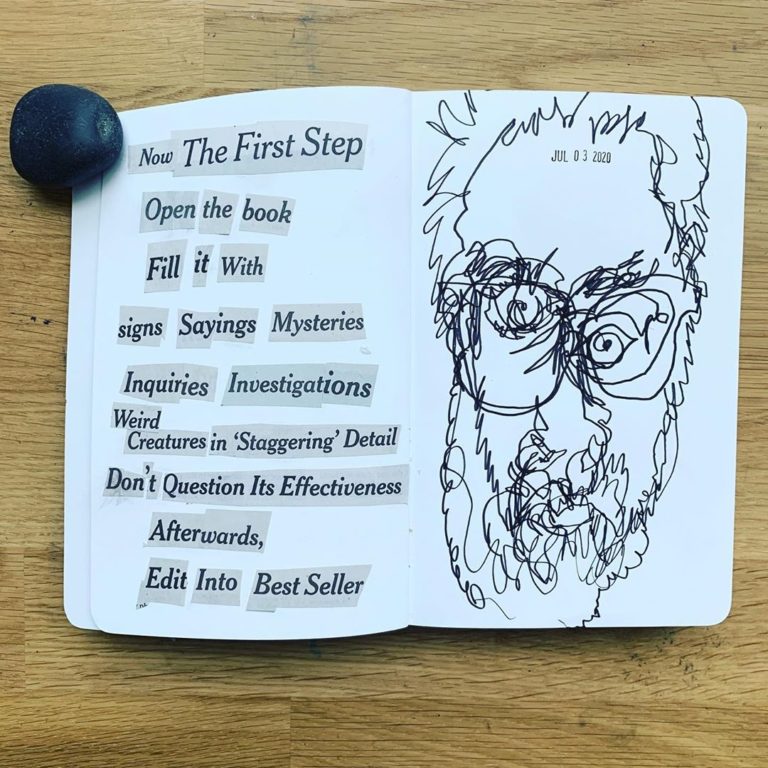 How I start a notebook - Austin Kleon