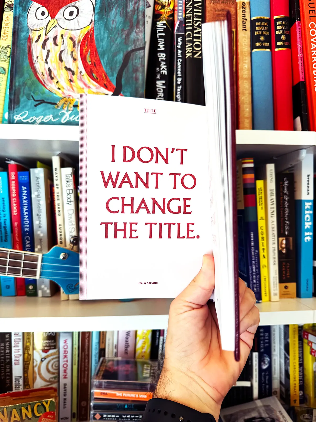 Working titles - Austin Kleon